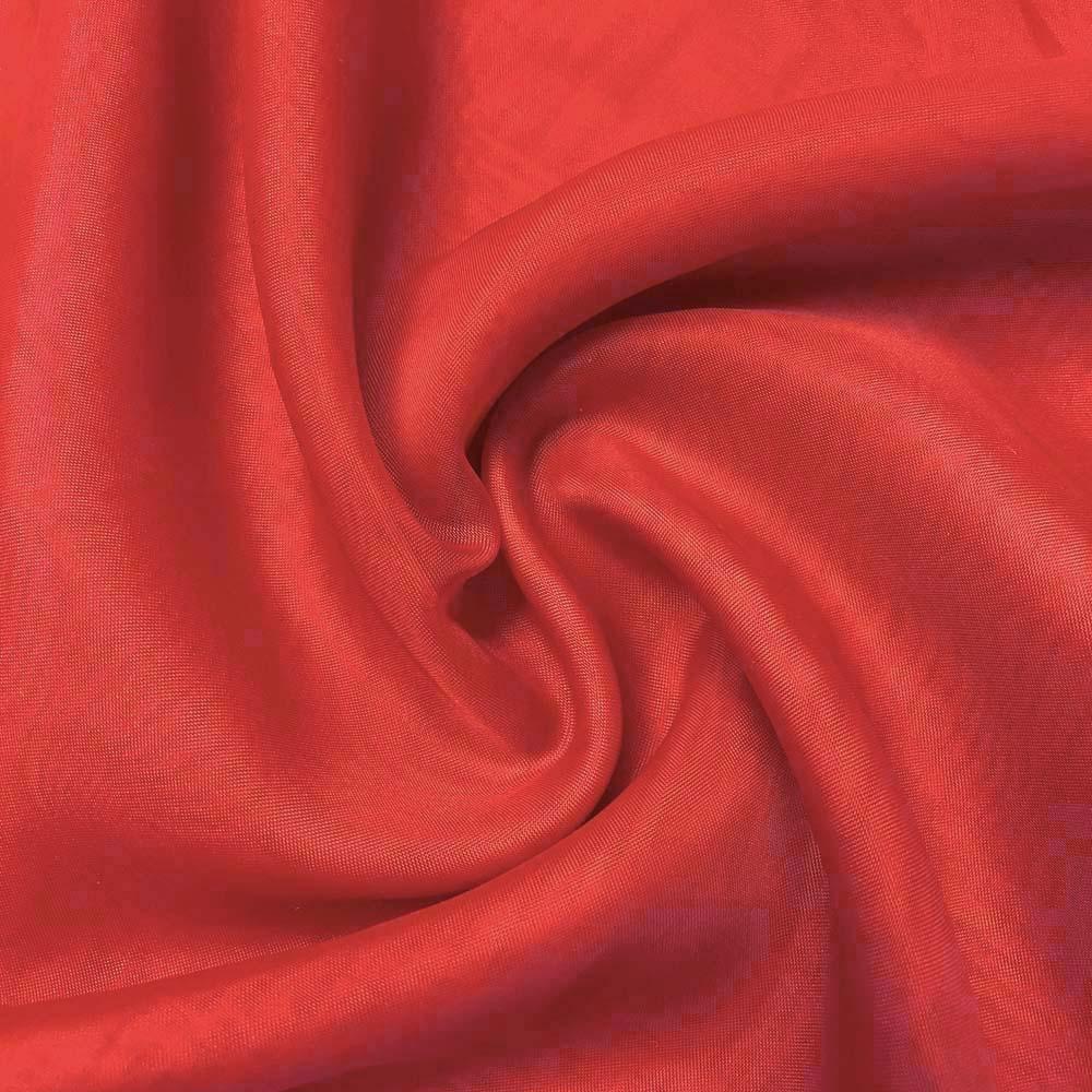 Red Sheer Voile Fabric Curtains with Rod Pockets for Pipe and Drape
