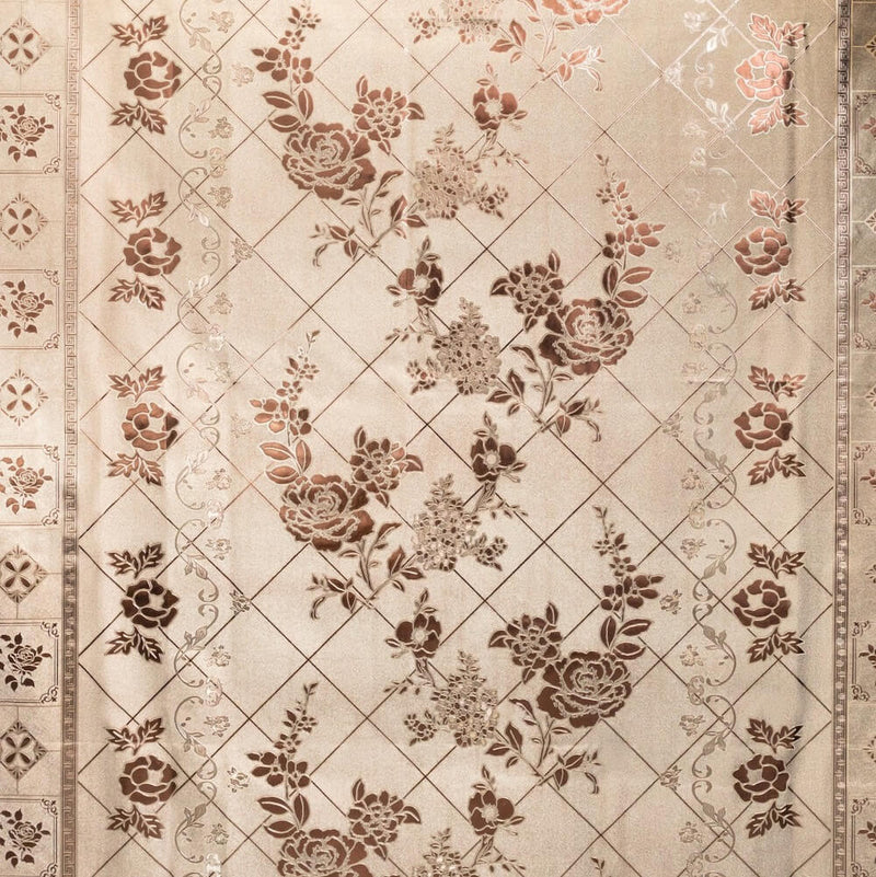 Rose Grid Oilcloth Fabric | Fabric Wholesale Direct