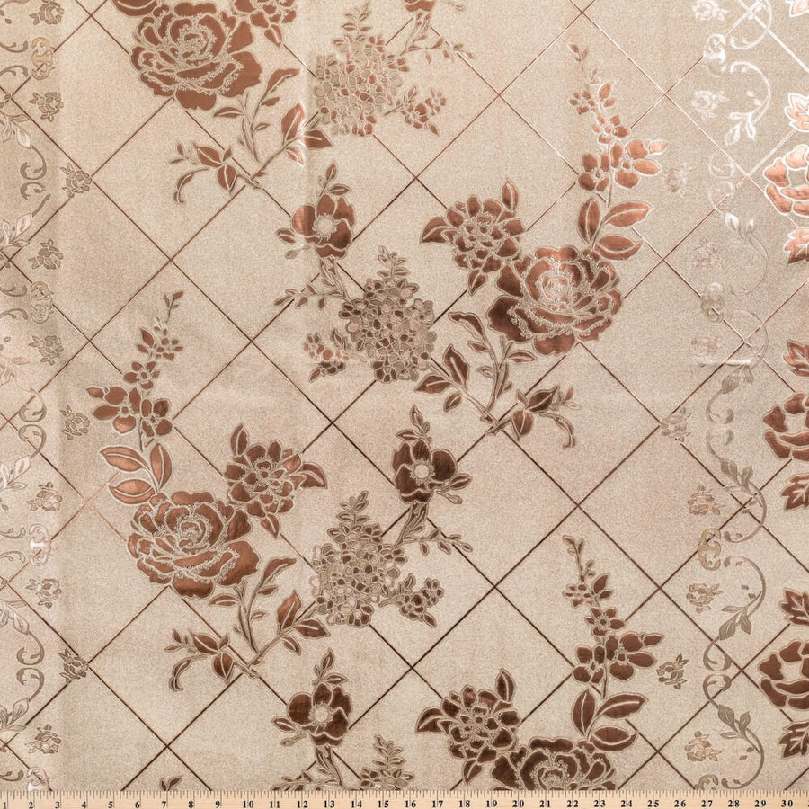Rose Grid Oilcloth Fabric | Fabric Wholesale Direct
