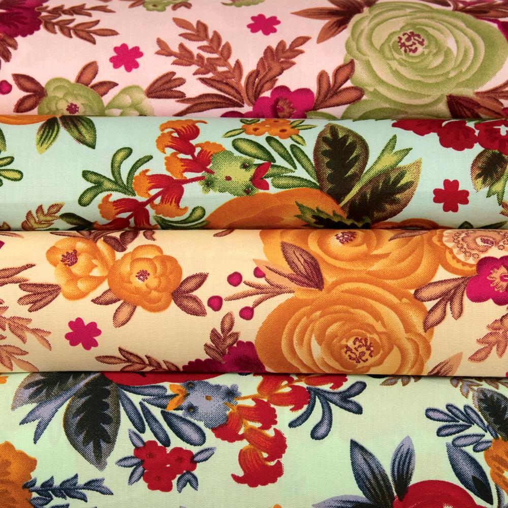 Rose Printed Broadcloth Fabric