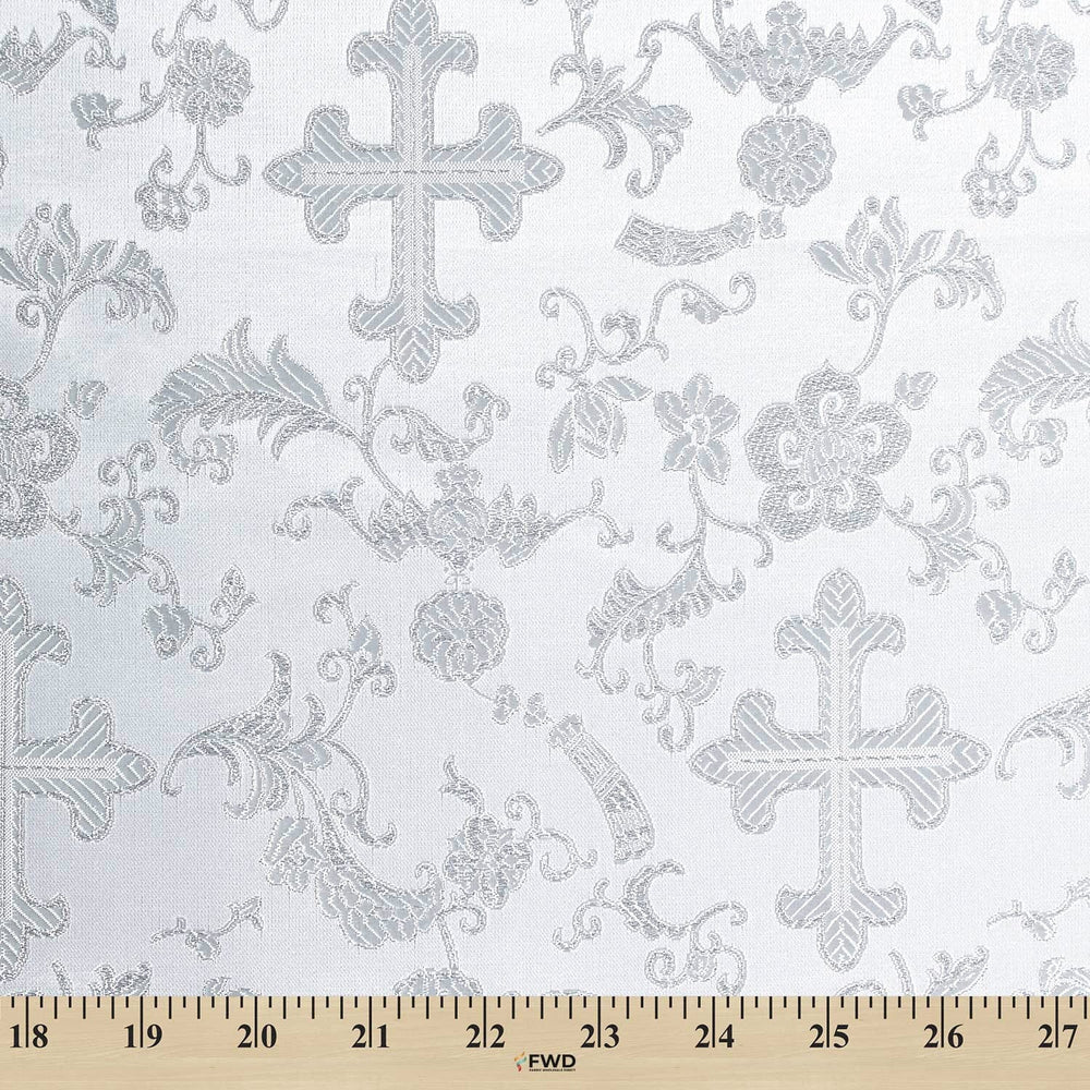 Church Cross Metallic Brocade | Fabric Wholesale Direct