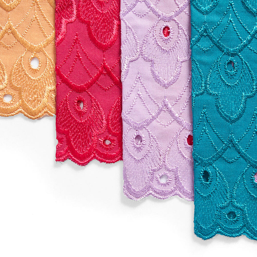 Campanula Embroidered Eyelet | Fabric Wholesale Direct