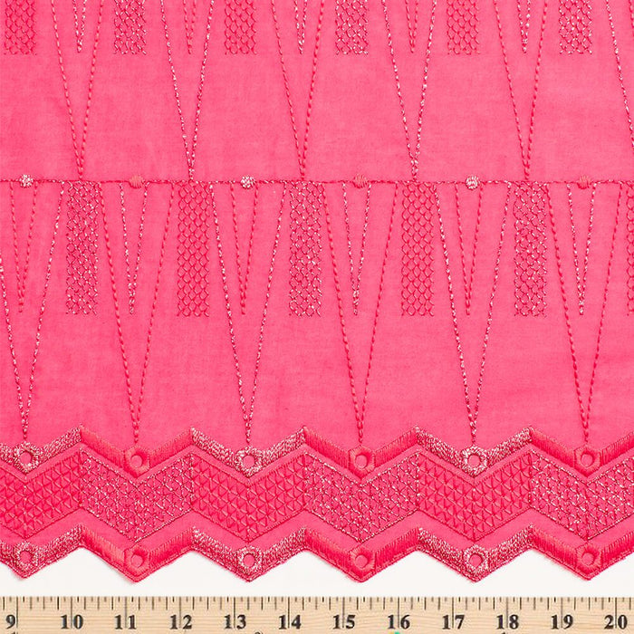 Metallic Embroidered Eyelet Fabric | Fabric Wholesale Direct