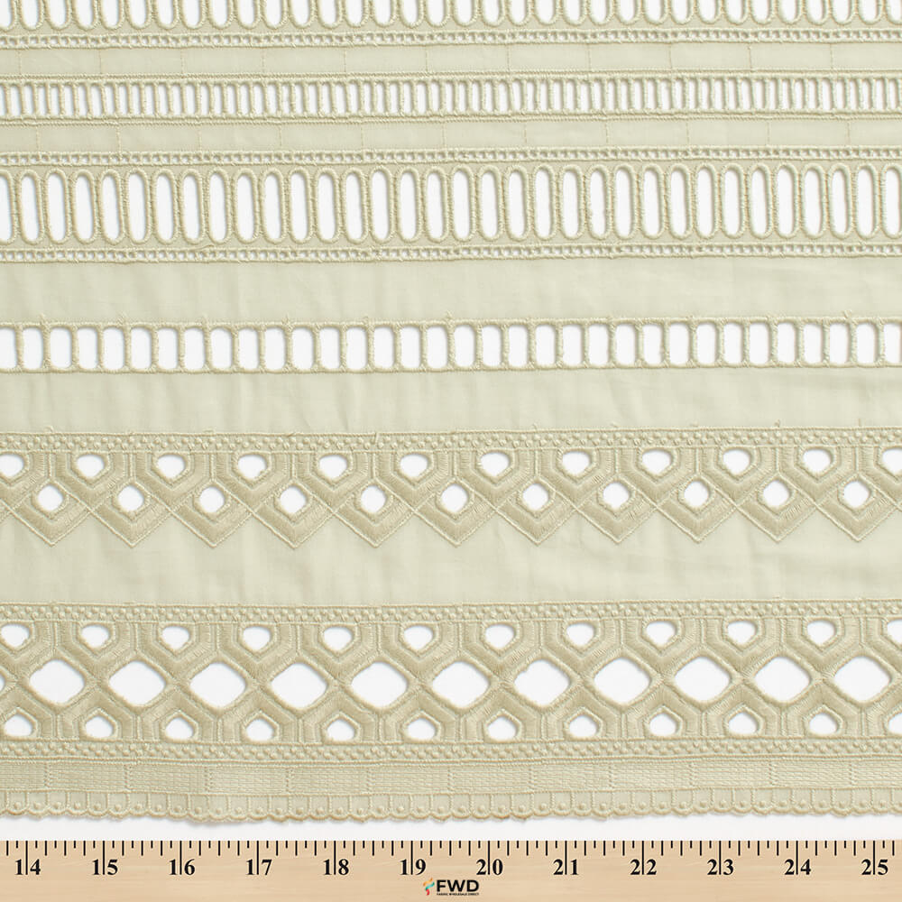 Lattice Embroidered Eyelet Fabric | Fabric Wholesale Direct