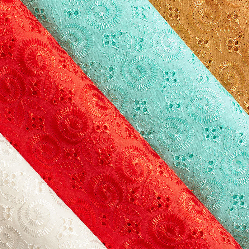 Nautilus Embroidered Eyelet Fabric | Fabric Wholesale Direct
