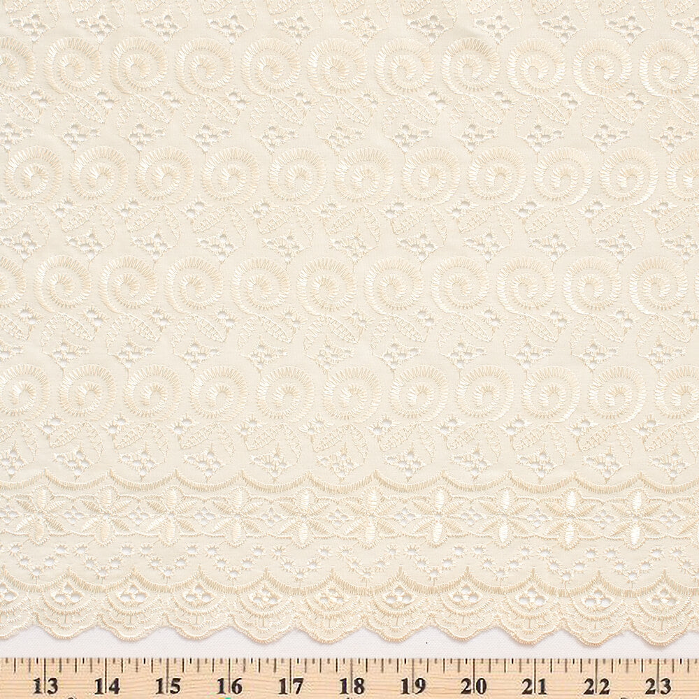 Nautilus Embroidered Eyelet Fabric | Fabric Wholesale Direct