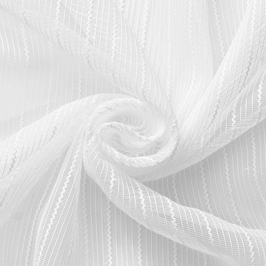 Bayzam Striped Sheer Mesh Dobby | Fabric Wholesale Direct