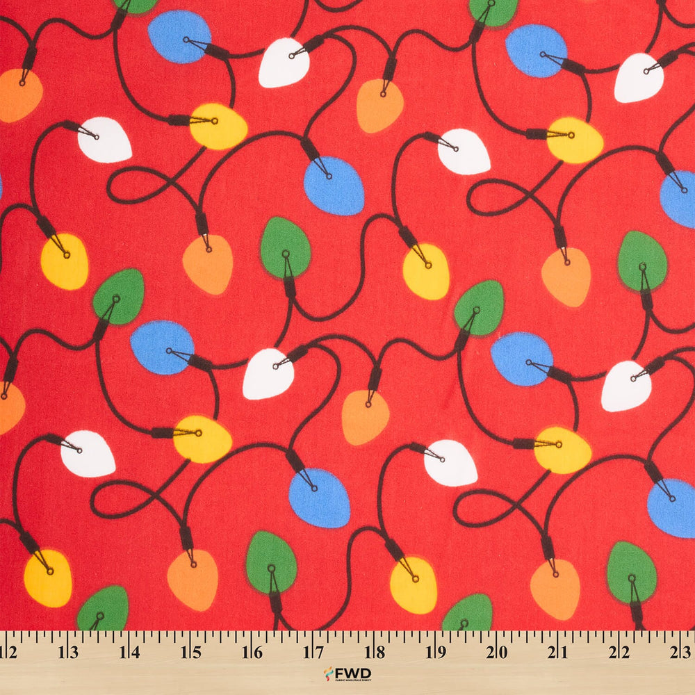 Holiday Light Printed Broadcloth Fabric