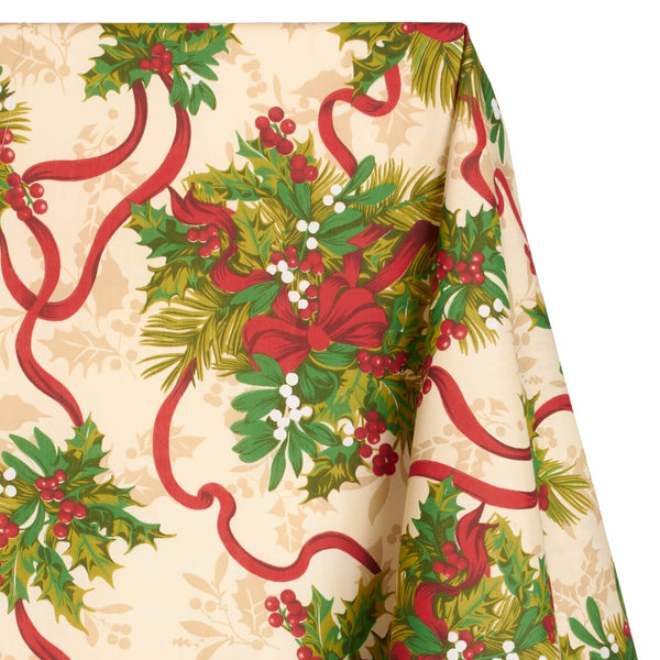 Mistletoe Printed Broadcloth Fabric