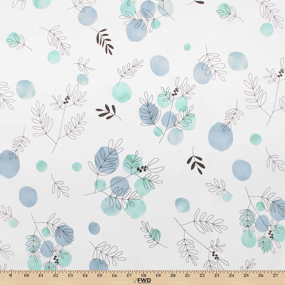 Porcelain Berry Oilcloth Fabric | Fabric Wholesale Direct
