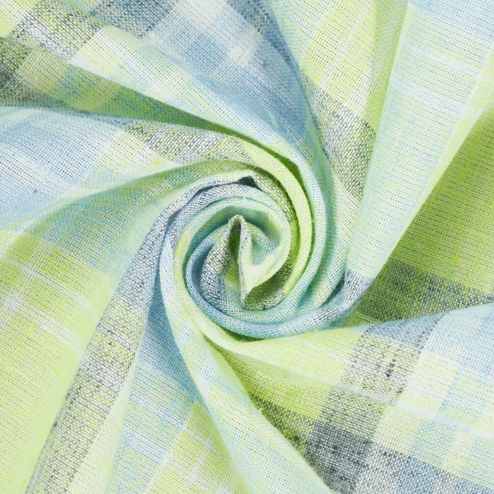 Tartan Plaid Linen-Look Fabric | Fabric Wholesale Direct