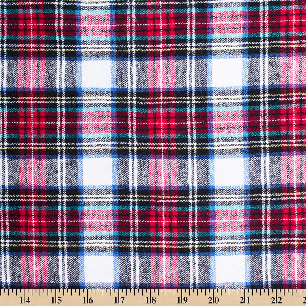 Dallas Tartan Plaid Cotton Flannel Fabric