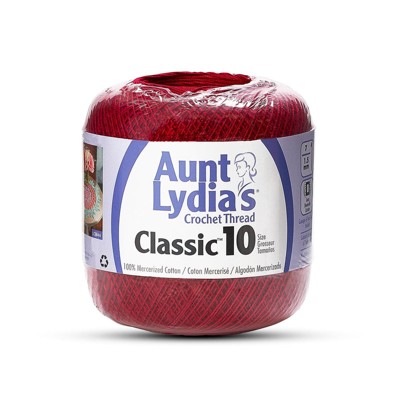 Aunt Lydia's Classic Size 10 Cotton Crochet Thread
