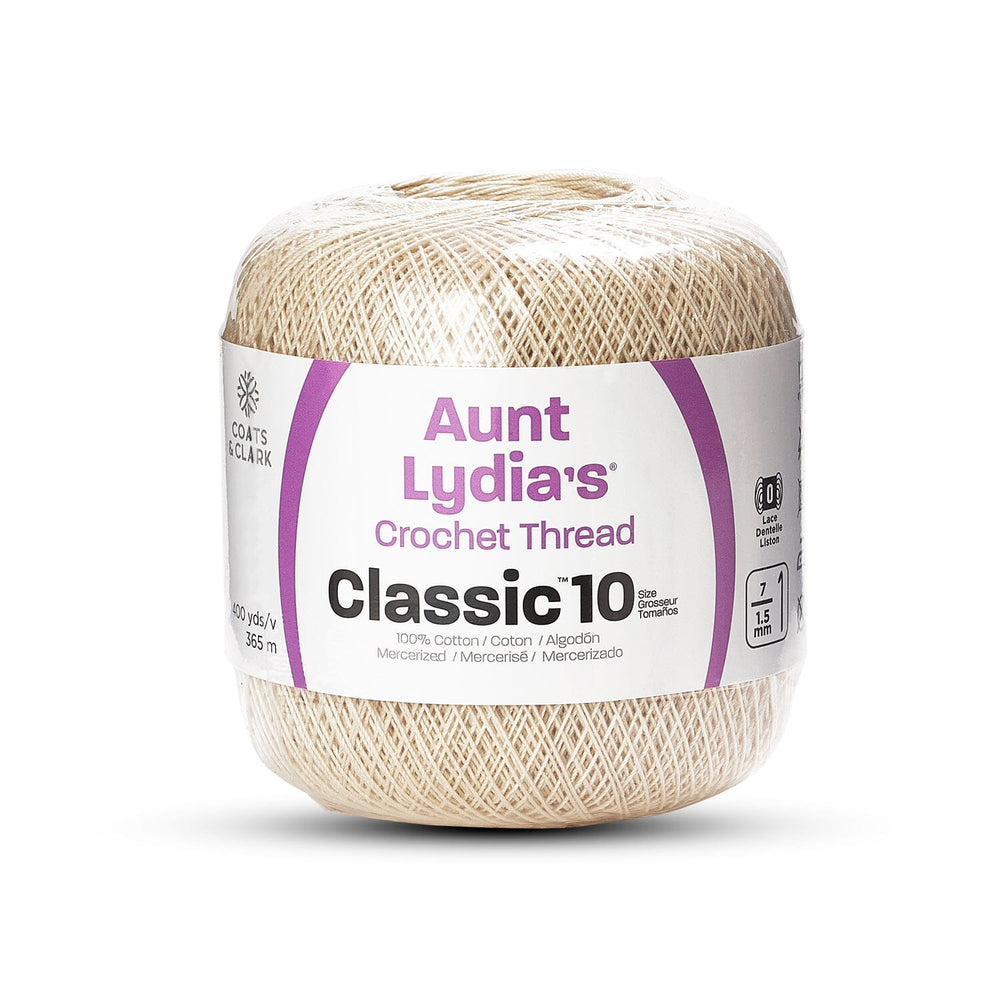 Aunt Lydia's Classic Size 10 Cotton Crochet Thread