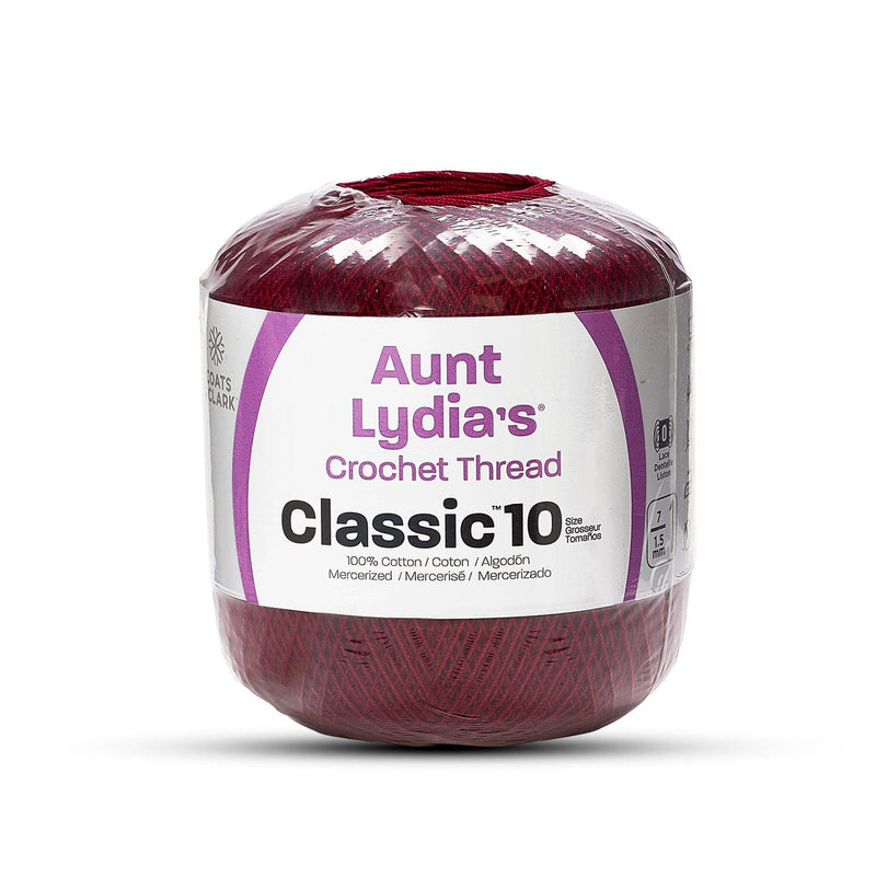 Aunt Lydia's Classic Size 10 Cotton Crochet Thread