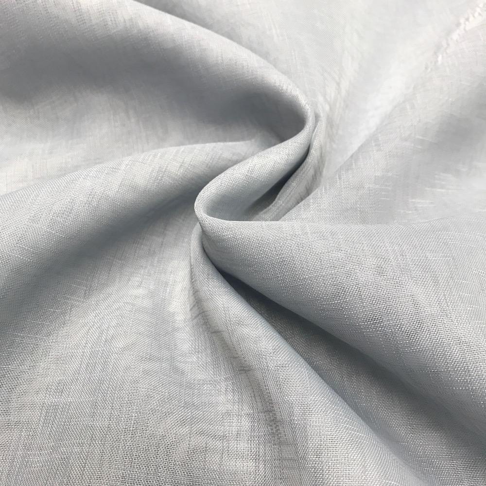 Silver Sheer Voile Gasa Fabric Curtains with Pockets for Pipe Drape