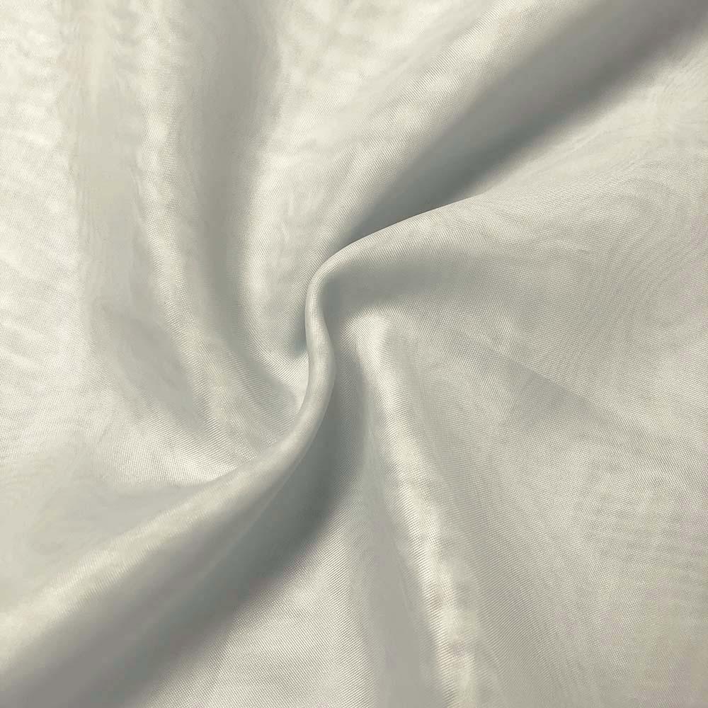 Silver Sheer Voile Fabric Curtains with Rod Pockets for Pipe and Drape