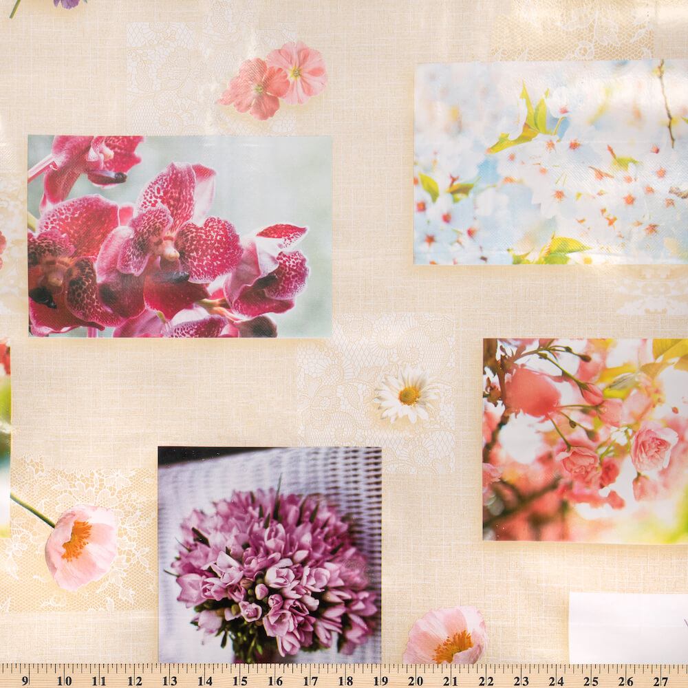 Spring Floral Oilcloth Fabric | Fabric Wholesale Direct