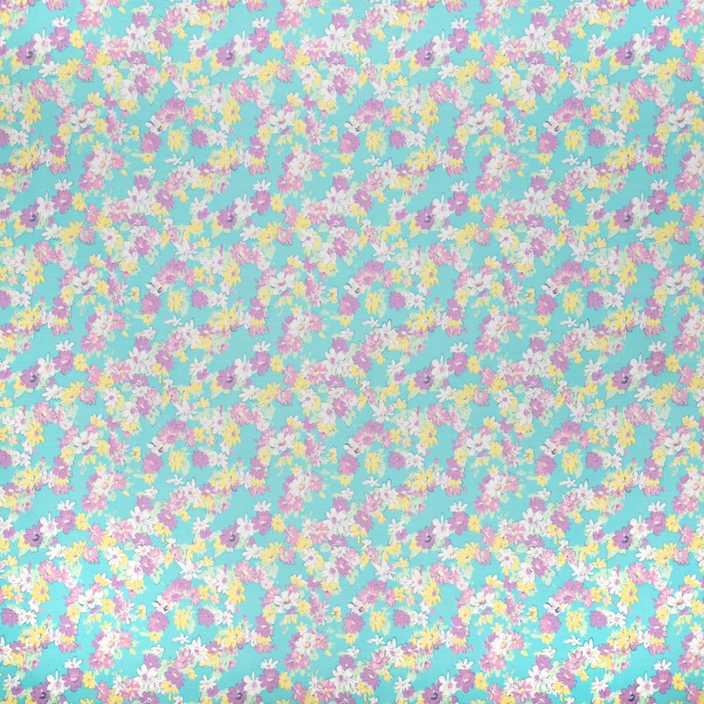 Spring Flower Broadcloth Fabric