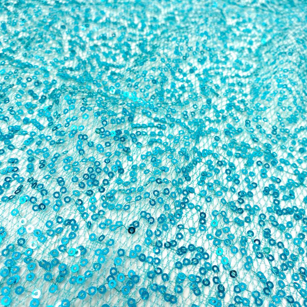 Scattered Micro Sequins on Chemical Mesh Fabric 52" Wide ON SALE!