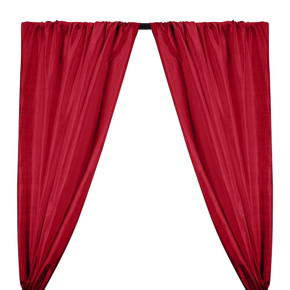 Wine Silk Dupioni (54 Inch) Fabric Pipe & Drape Pocket Curtains