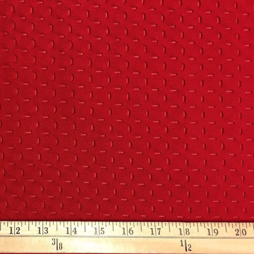 Embossed Pin Scuba Knit Fabric By The Yard