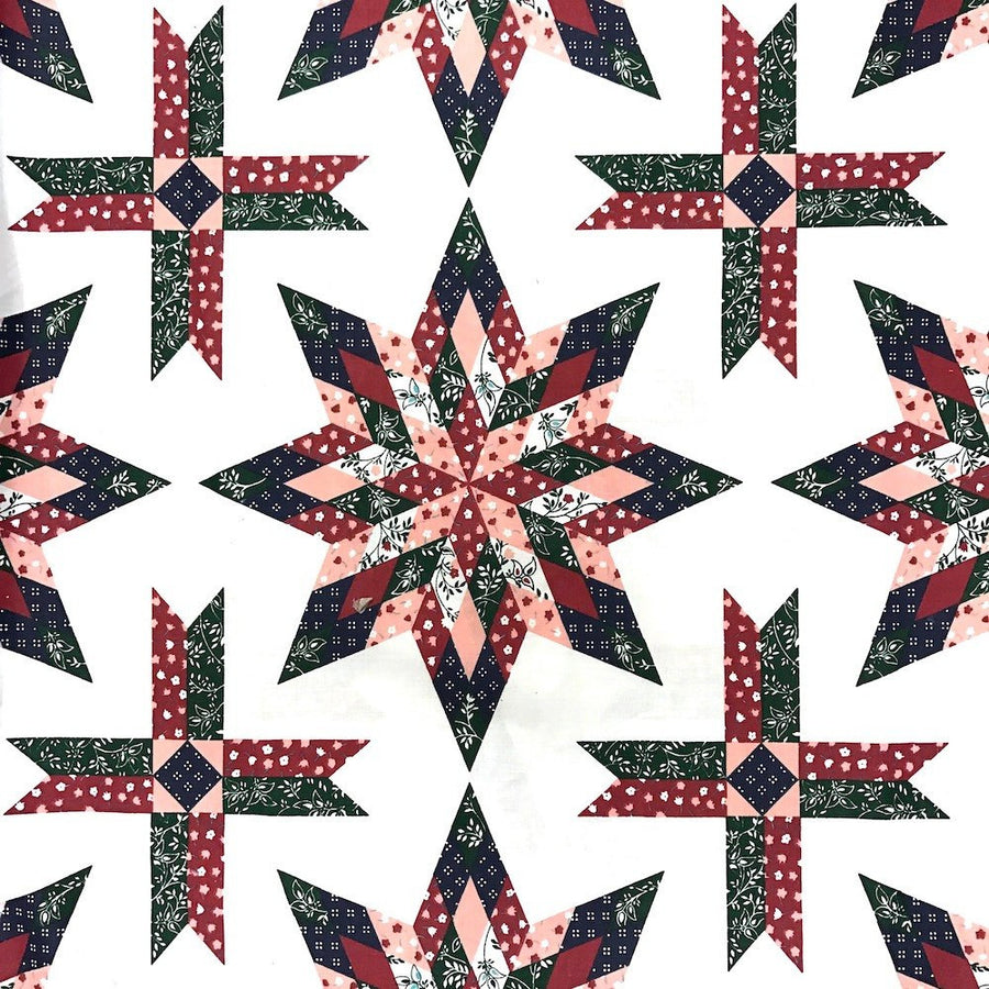 Star Green Fabric Cotton Quilting Sheeting 90" Wide $5.99/yard