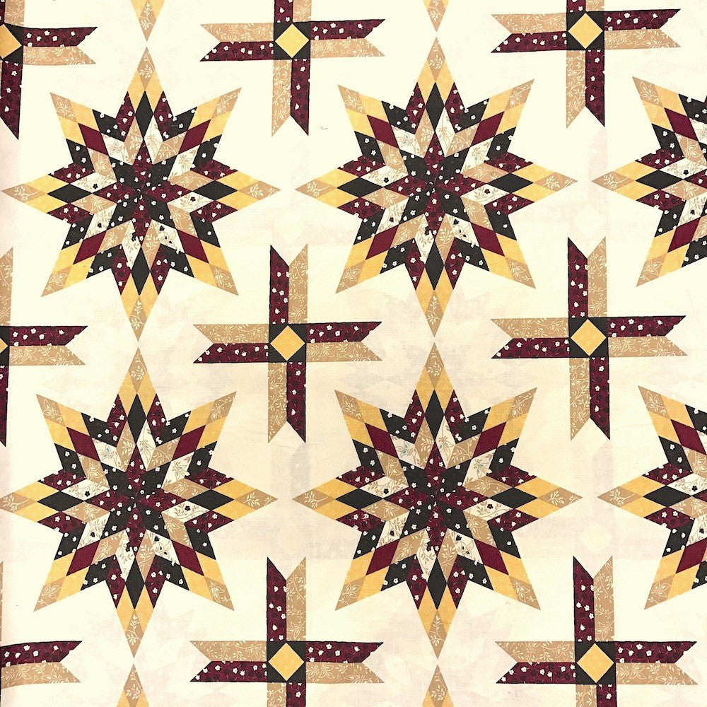 Star Tan Fabric Cotton Quilting Sheeting 90" Wide $5.99/yard