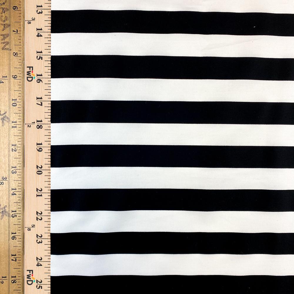 Striped Printed Poplin Fabric By The Yard