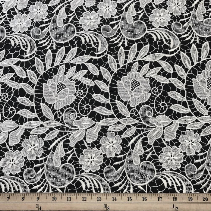 Tulip Guipure French Venice Lace Fabric 52" Wide $22.99/Yard
