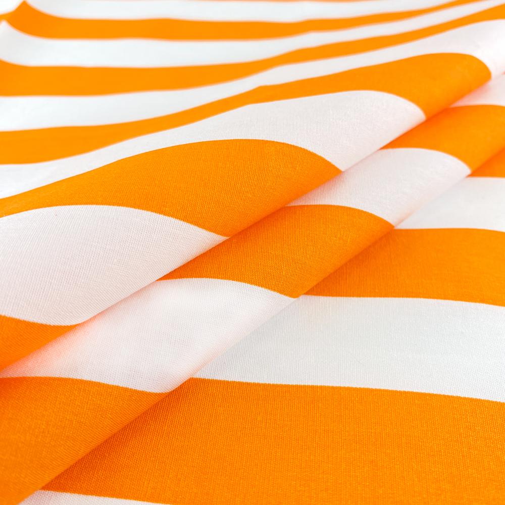 Striped Printed Poplin Fabric By The Yard